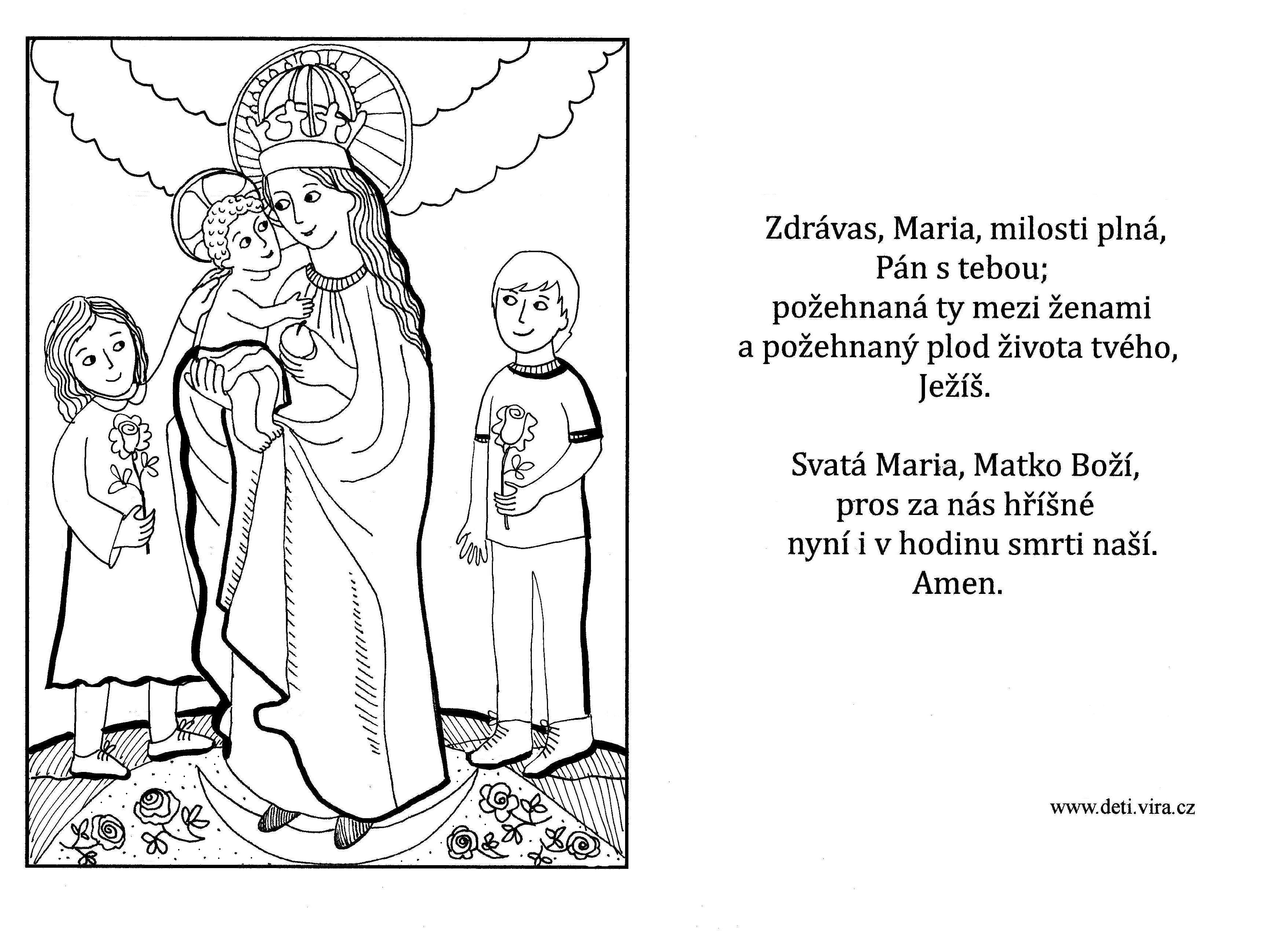 Zdrávas Maria - modlíme se s dětmi - Víra pro děti