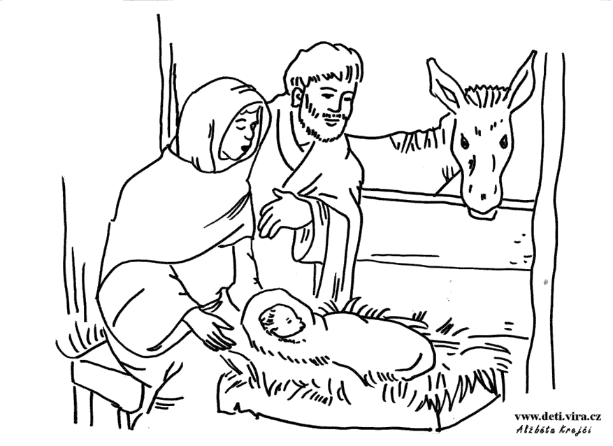 Vánoční omalovánky